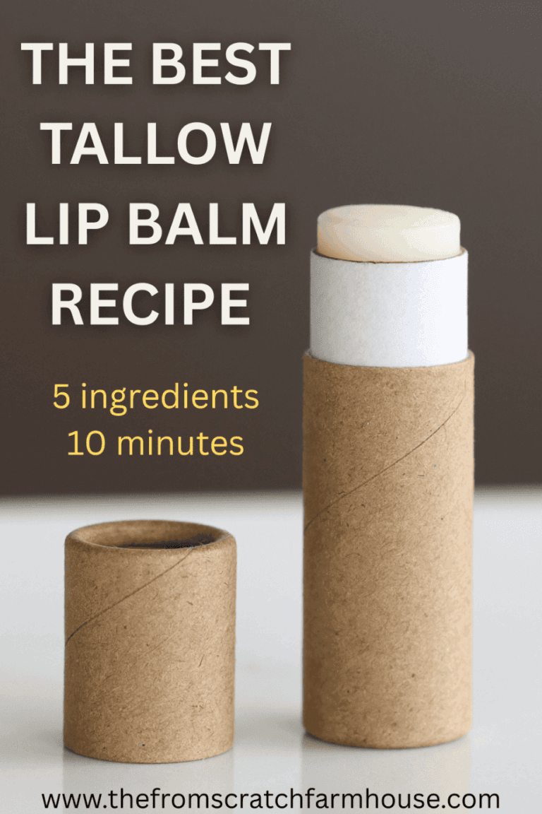 How to Make Tallow Lip Balm (best lip balm recipe) - The From Scratch ...