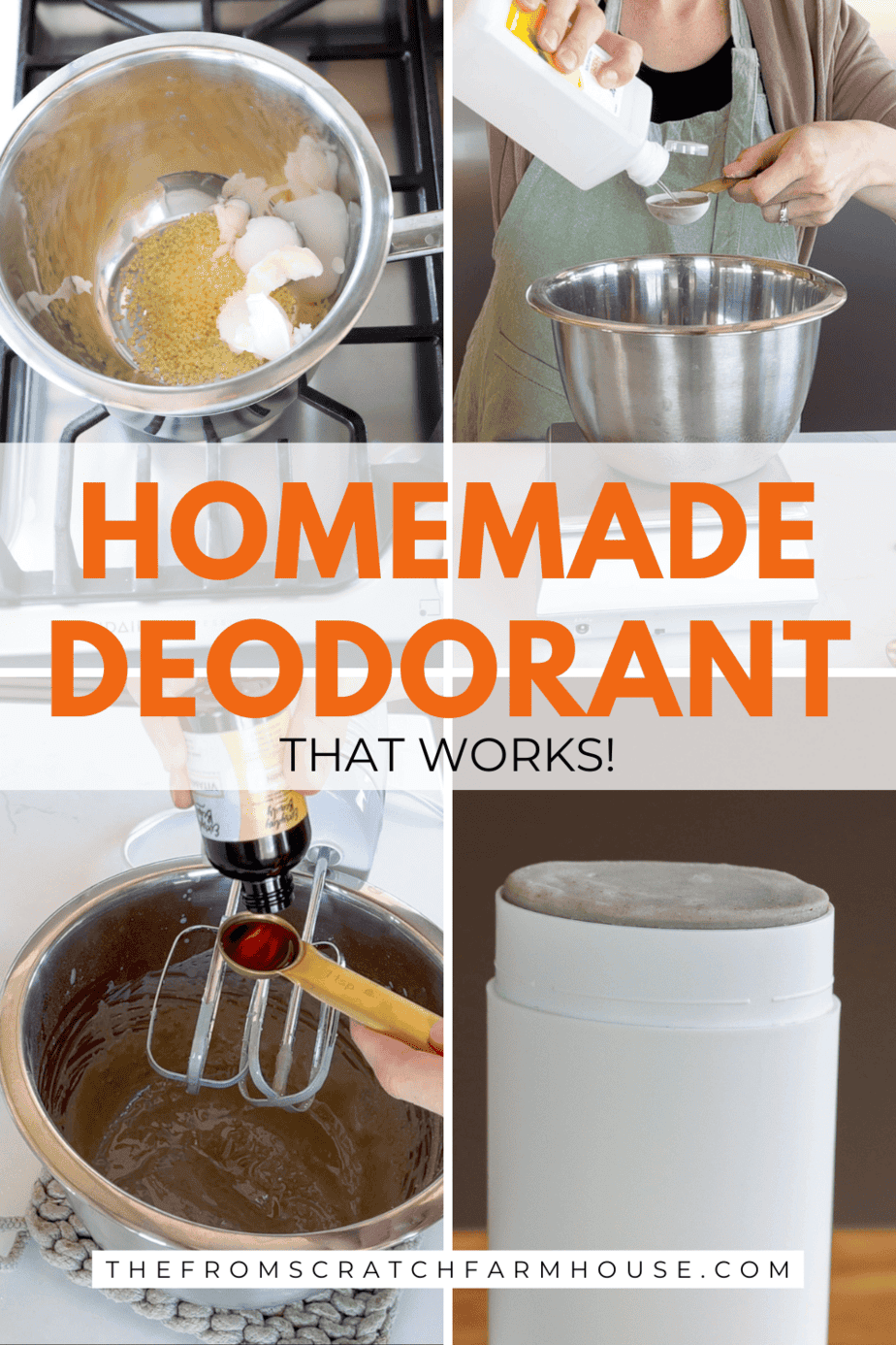 Homemade Natural Deodorant Recipe Without Baking Soda - The From ...