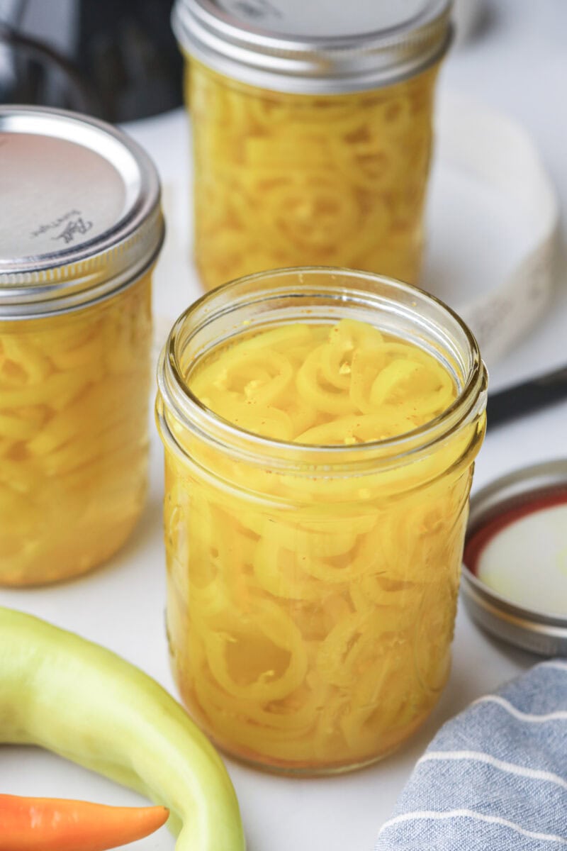 Pickled Banana Pepper Rings (easy canning recipe) - The From Scratch ...